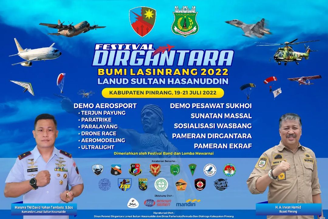 Festival Dirgantara Bumi Lasinrang | Dinas Kebudayaan dan Paribudaya Provinsi Sulawesi Selatan